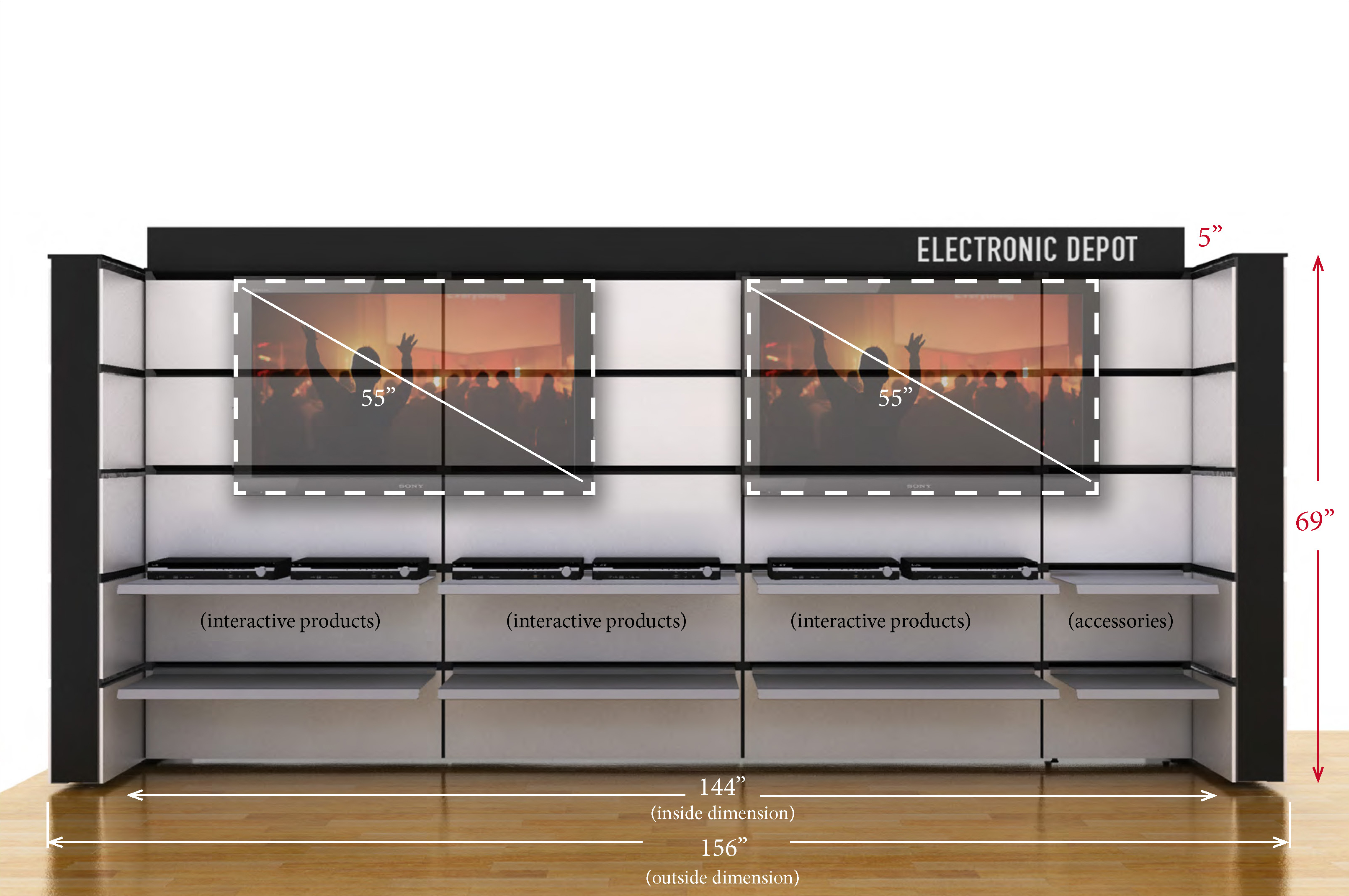 Electronics Display - WALLS+FORMS