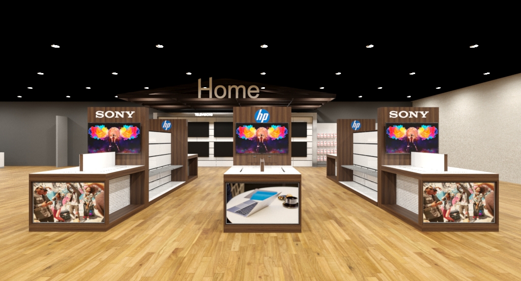 Electronics Floor and Wall Display - WALLS+FORMS