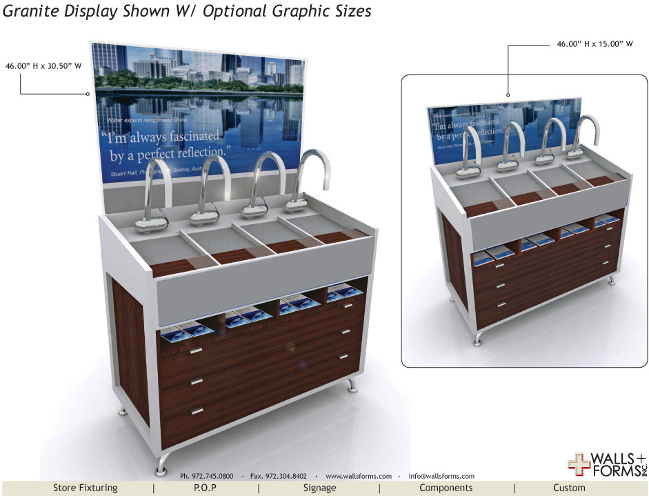 Plumbing Floor Display - WALLS+FORMS