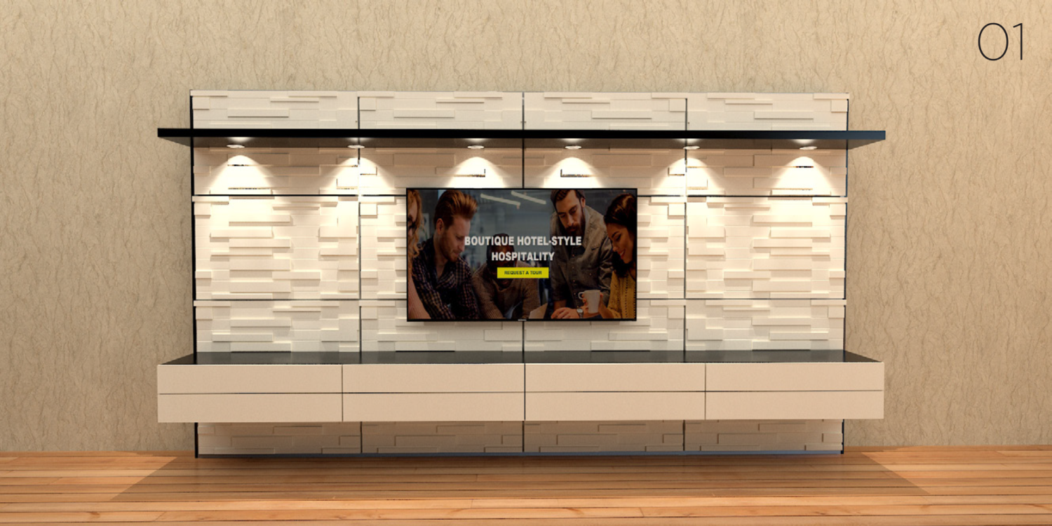 Lobby and Office Wall Display - WALLS+FORMS