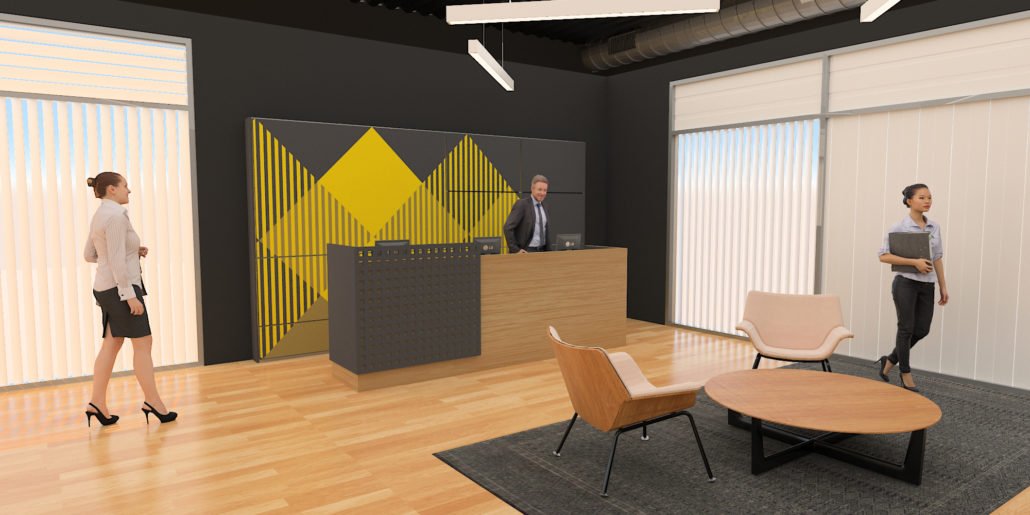Lobby and Office Wall Display - WALLS+FORMS