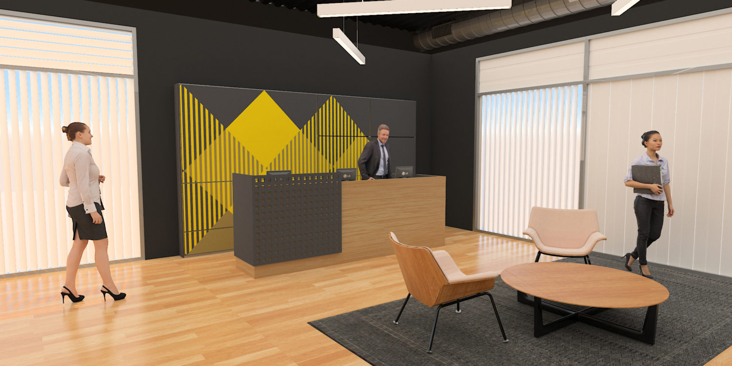 Lobby and Office Wall Display - WALLS+FORMS